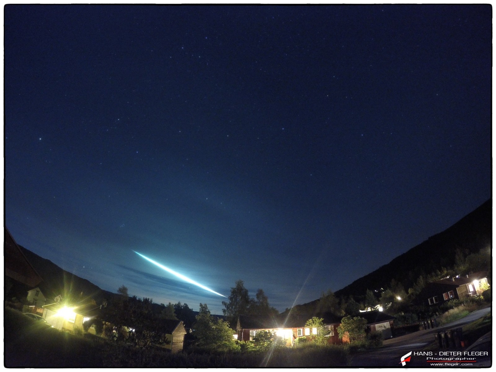 Meteoren over Tinnsjøen vekker oppsikt – Radio Rjukan